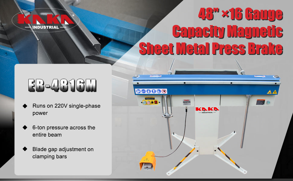 48 inches Magnetic Brake, 6 ton magnetic clamping Magnabend Box and Pa
