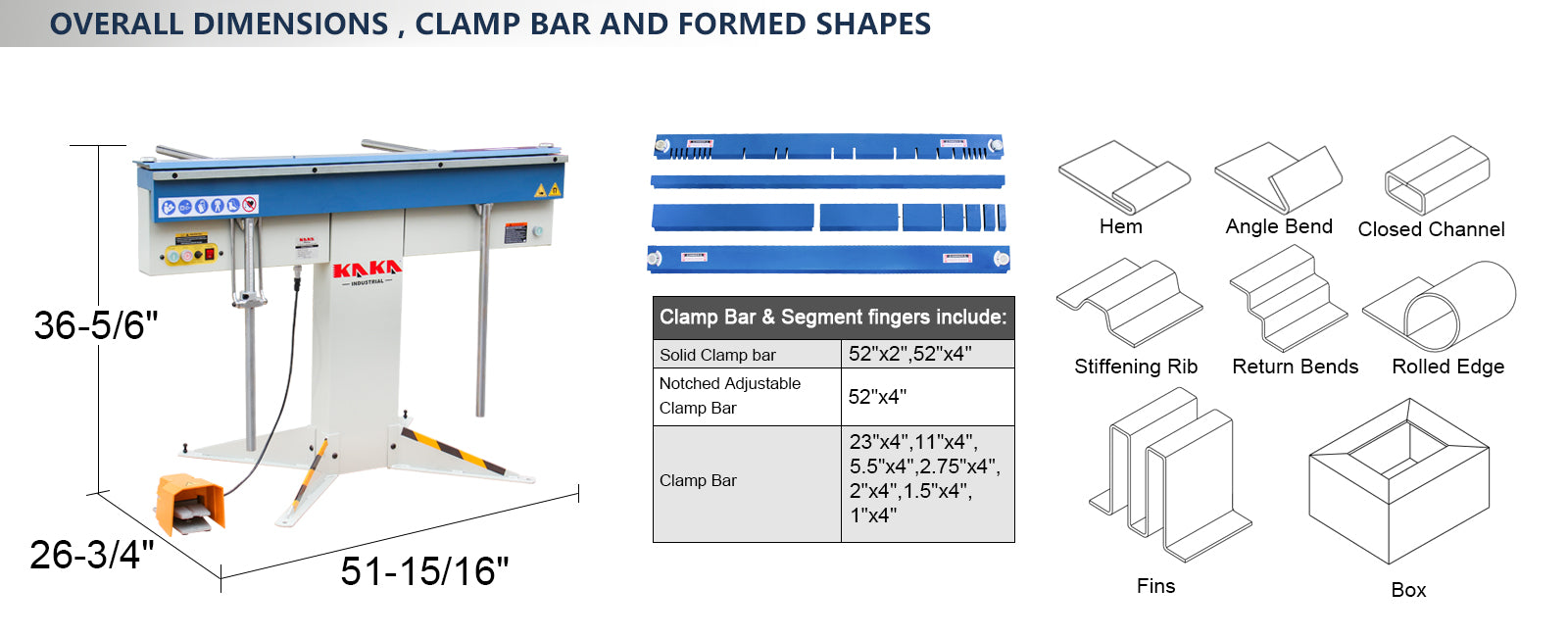48 inches Magnetic Brake, 6 ton magnetic clamping Magnabend Box and Pa