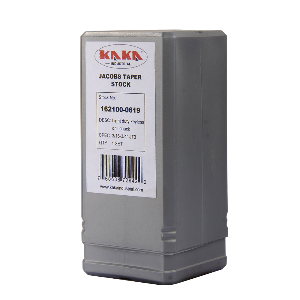 KAKA Indsutrial Light Duty Keyless Drill Chuck, Jacobs Taper